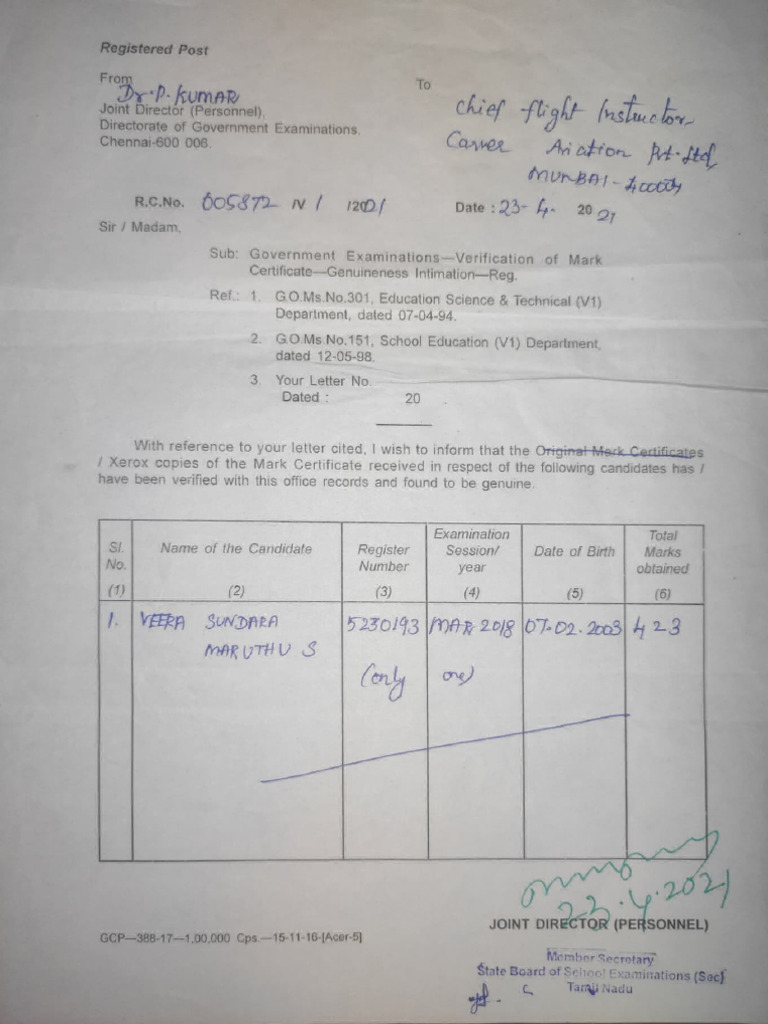10th verification certificate | PDF