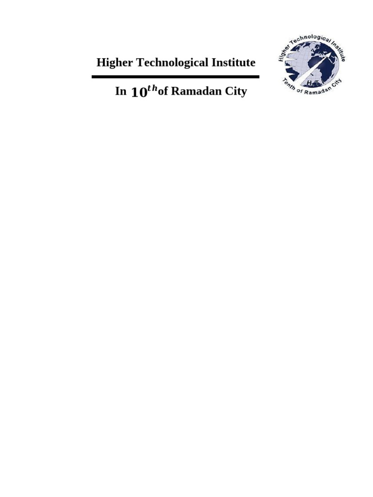 Higher Technological Institute | PDF | Electricity | Electrical Engineering