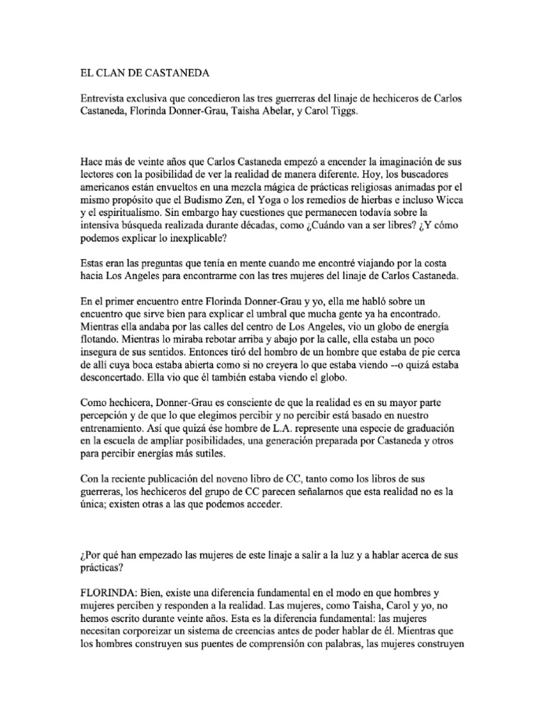 El Clan de Castaneda | PDF