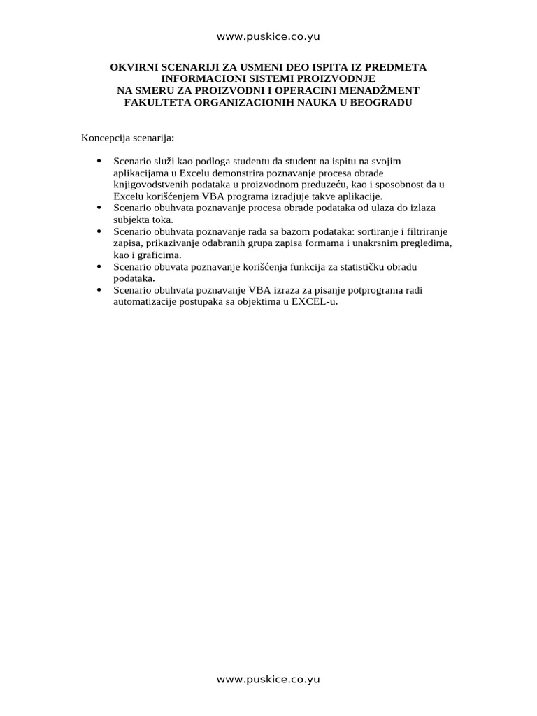 Is Proizvodnje Scenariji | PDF
