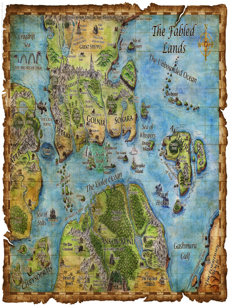 Fabled Lands World Map | PDF