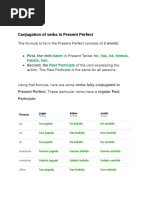 216 - Tiempos Perfectos | PDF | Perfect (Grammar) | Grammatical Tense