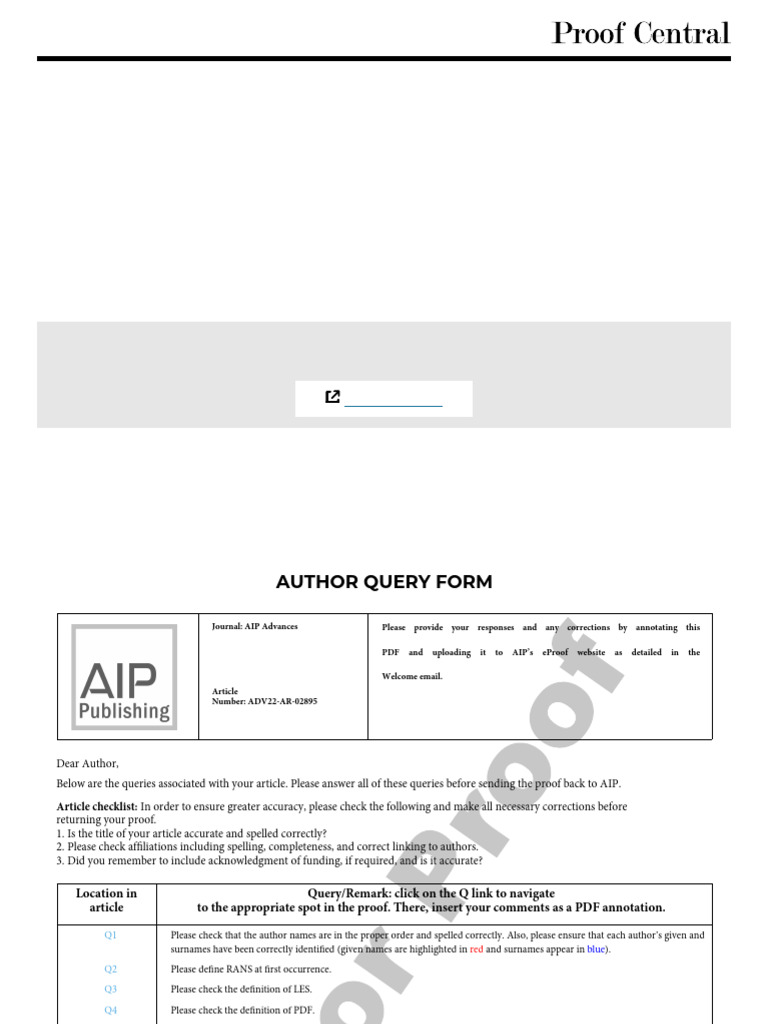 Article Proofing Instructions for AIP Advances | PDF | Combustion ...