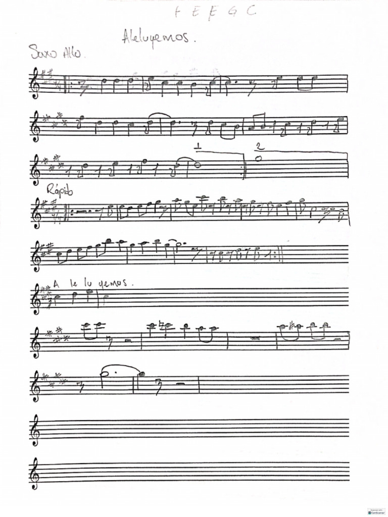 ALELUYEMOS SAXO ALTO | PDF