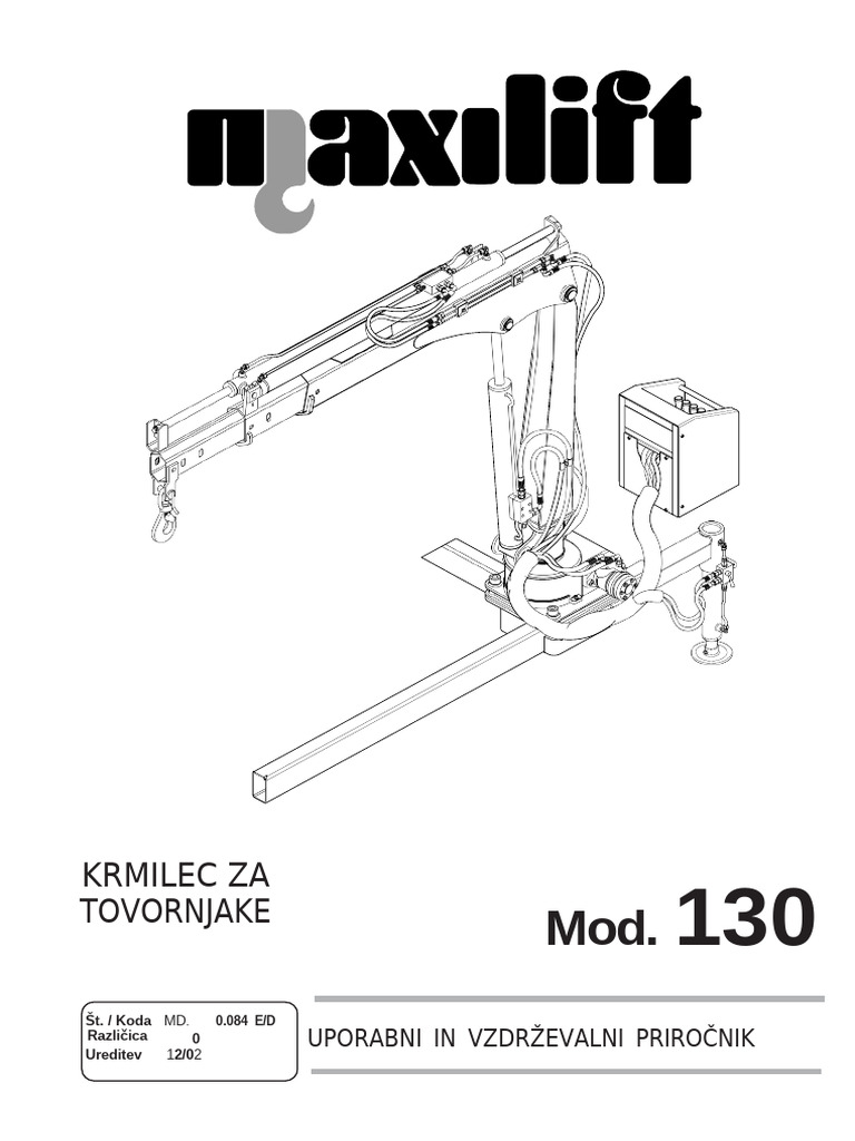 Maxilift Manual. | PDF | Bienes manufacturados | Equipo