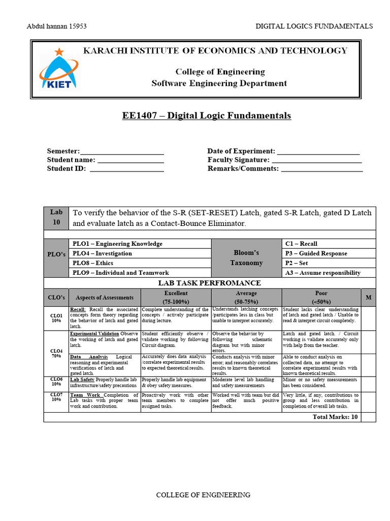 DLF Lab - 10 Abdul Hannan-15953 | PDF