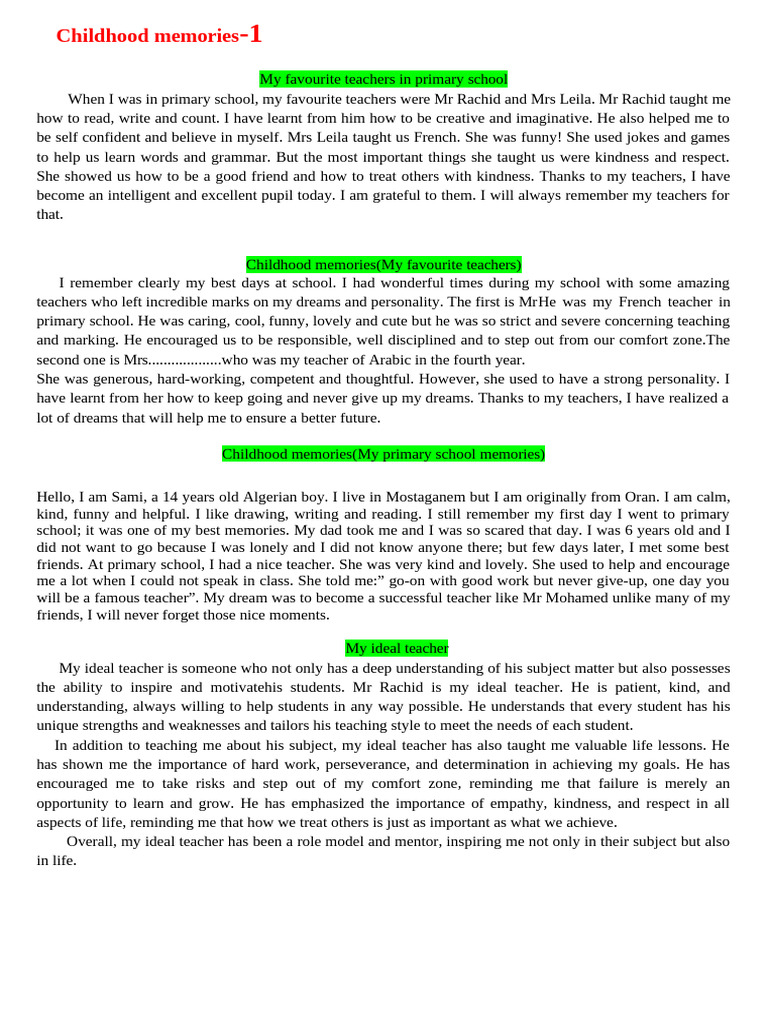4MS Situation of Int MR Nazih | PDF | Teachers
