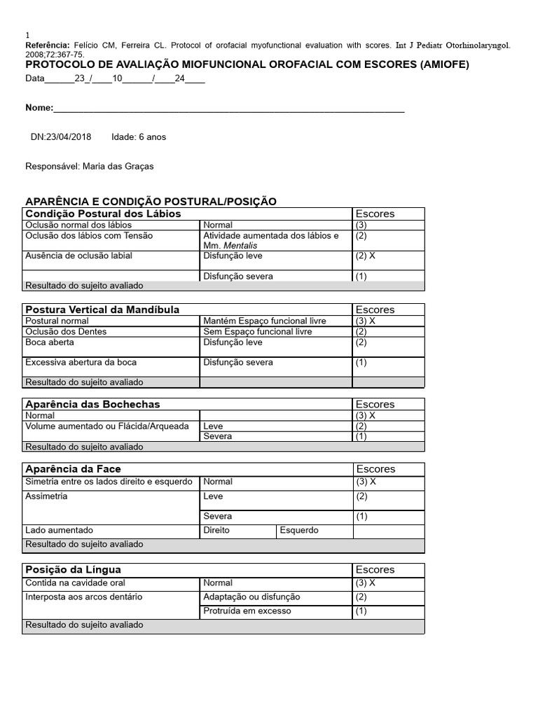 PROTOCOLO AMIOFE (4) | PDF | Boca