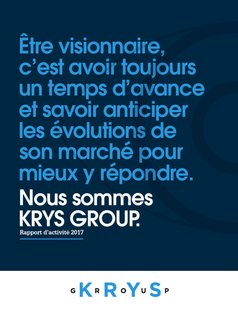 Vision et Performance de Krys Group 2017 | PDF | France | Économie