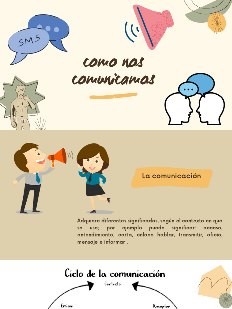 Como Nos Comunicamos | PDF | Comunicación | Comunicación no verbal