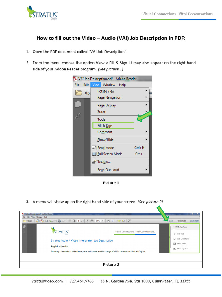 HOW TO FILL Out The Job Description Document in PDF | PDF