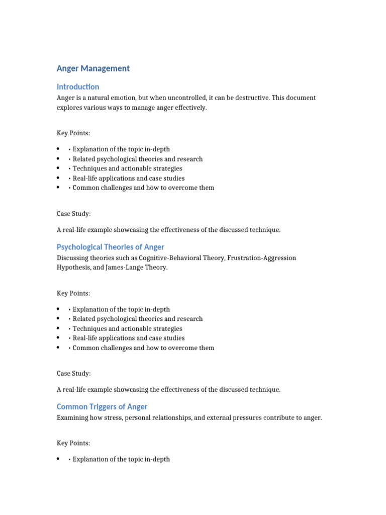 Anger_Management | PDF | Anger | Mental Health