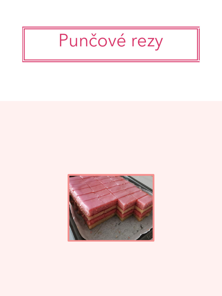 Punčové Rezy | PDF