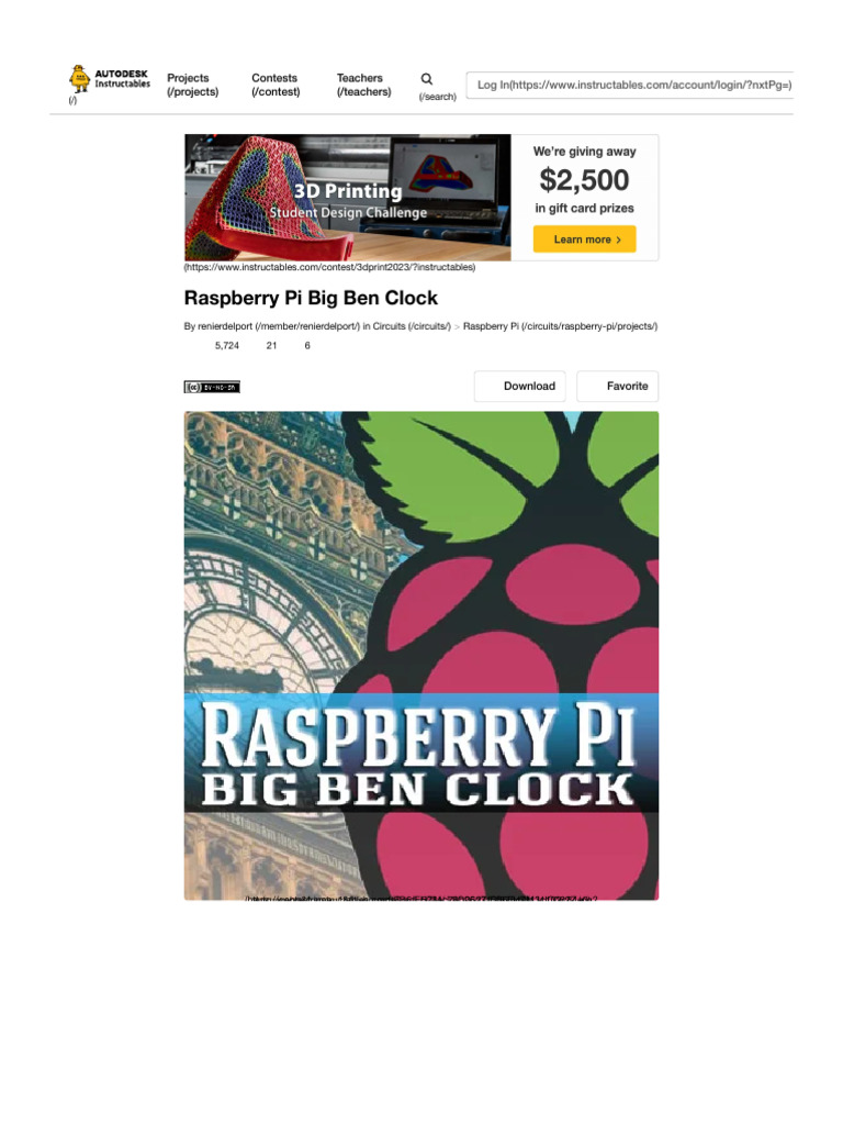 Raspberry Pi Big Ben Clock - 3 Steps - Instructables | PDF | System ...