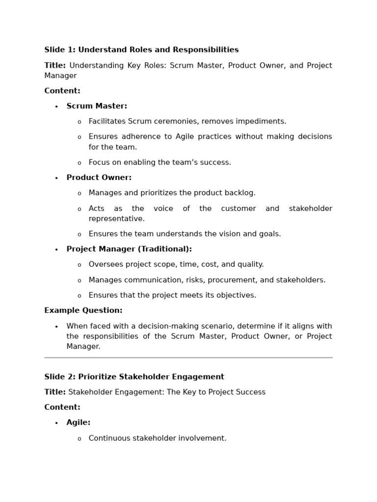PMP 2024 - Exam Tips - Detailed Tips | PDF | Scrum (Software ...
