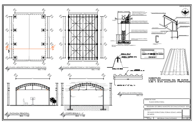 TECHADO EXPLANADA 2023-Layout1 31-05-2023 | PDF | Construyendo tecnología | Ingeniería mecánica