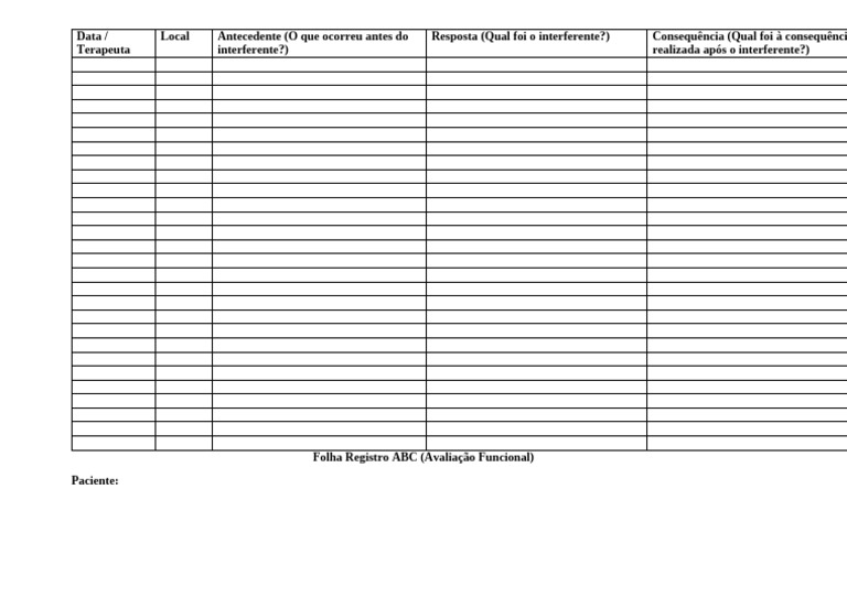 Folha de Registro ABC | PDF