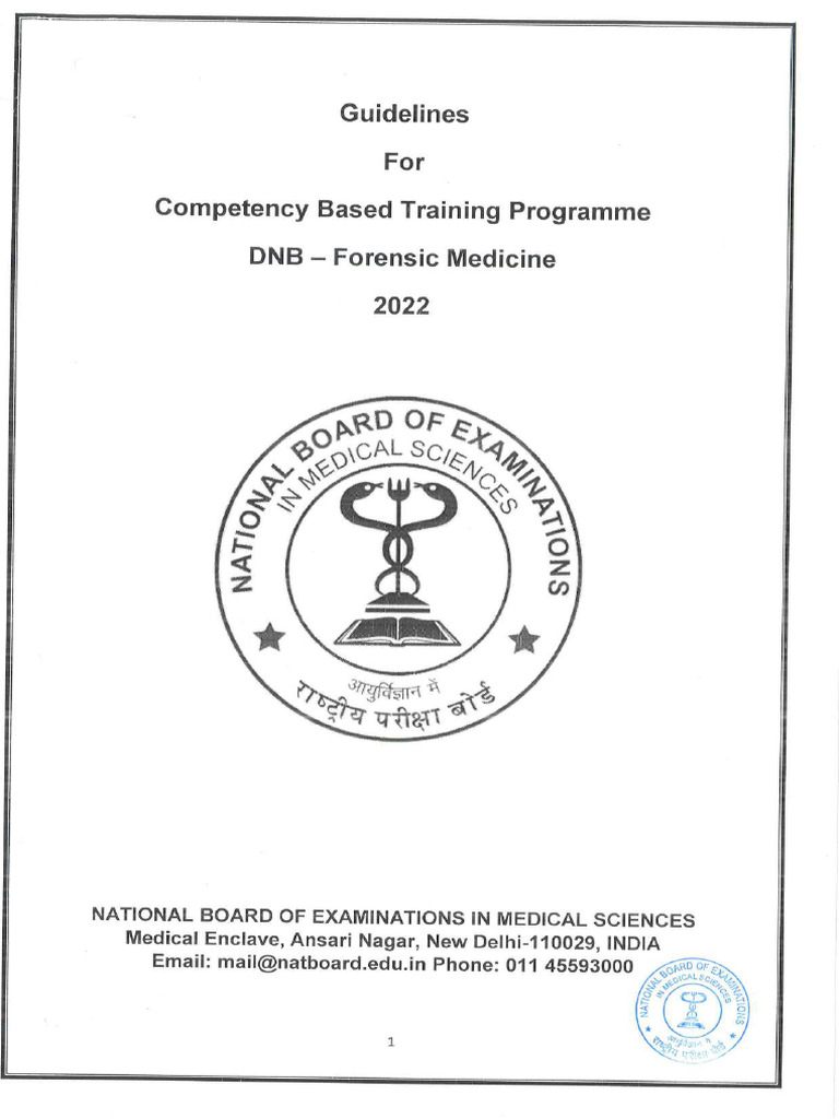 DNB - Forensic Medicine | PDF