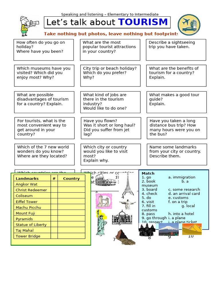 Tourism Discussion Questions and Activities | PDF | Tourism | Leisure