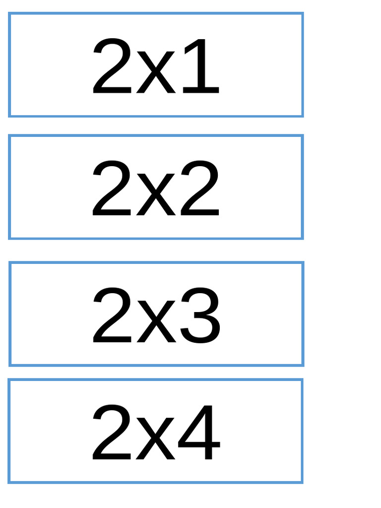 Ficha de Tabuadas Matemáticas | PDF