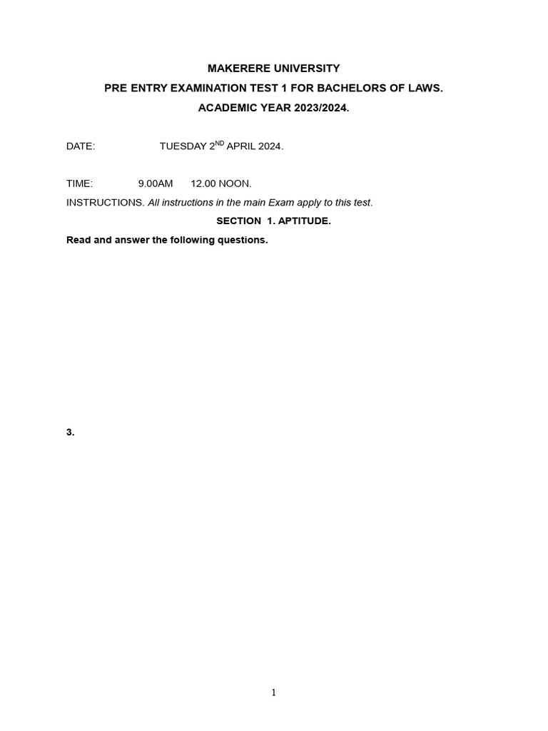 Past Papers of Pre Entry Law | PDF | Archaeology | Plato