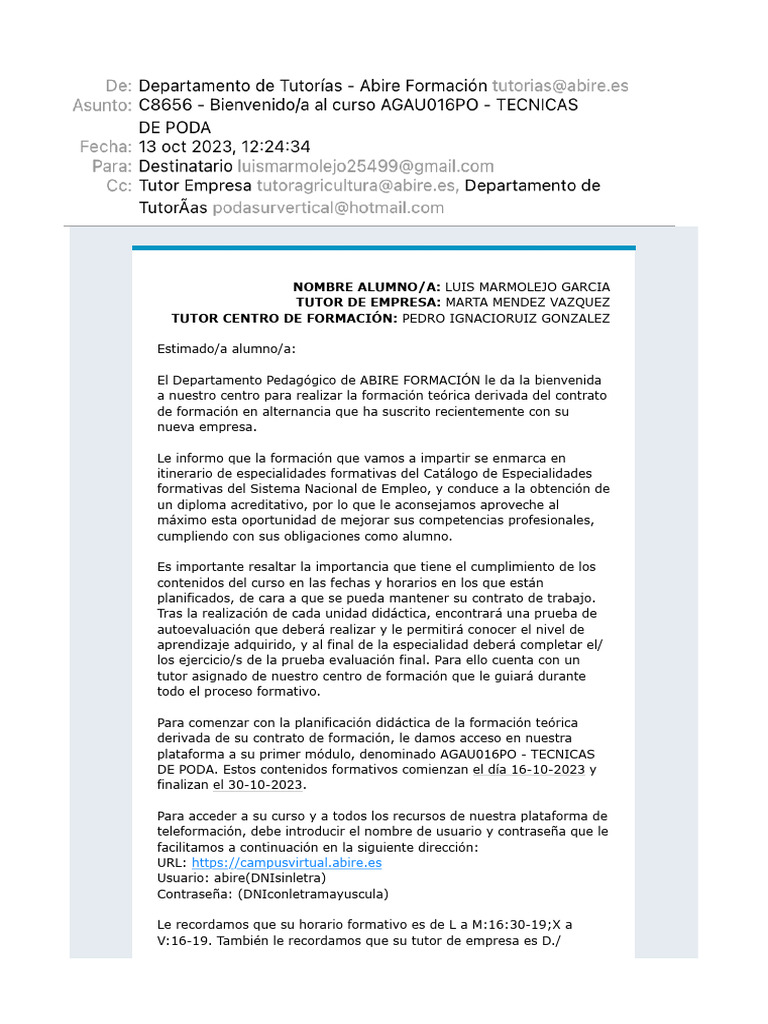 c8656 - Bienvenidoa Al Curso Agau016po - Tecnicas de Poda | PDF