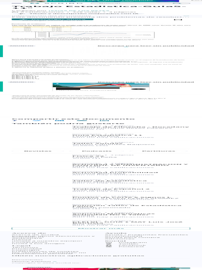 Trabajo Estadistica-Guia5-11° PDF Tendencia Del Mercado Leche | PDF