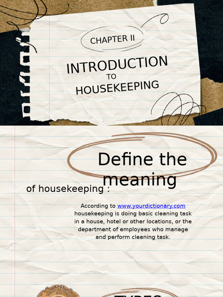 Chap 2 Intro To Housekeeping | PDF | Housekeeping | Hygiene