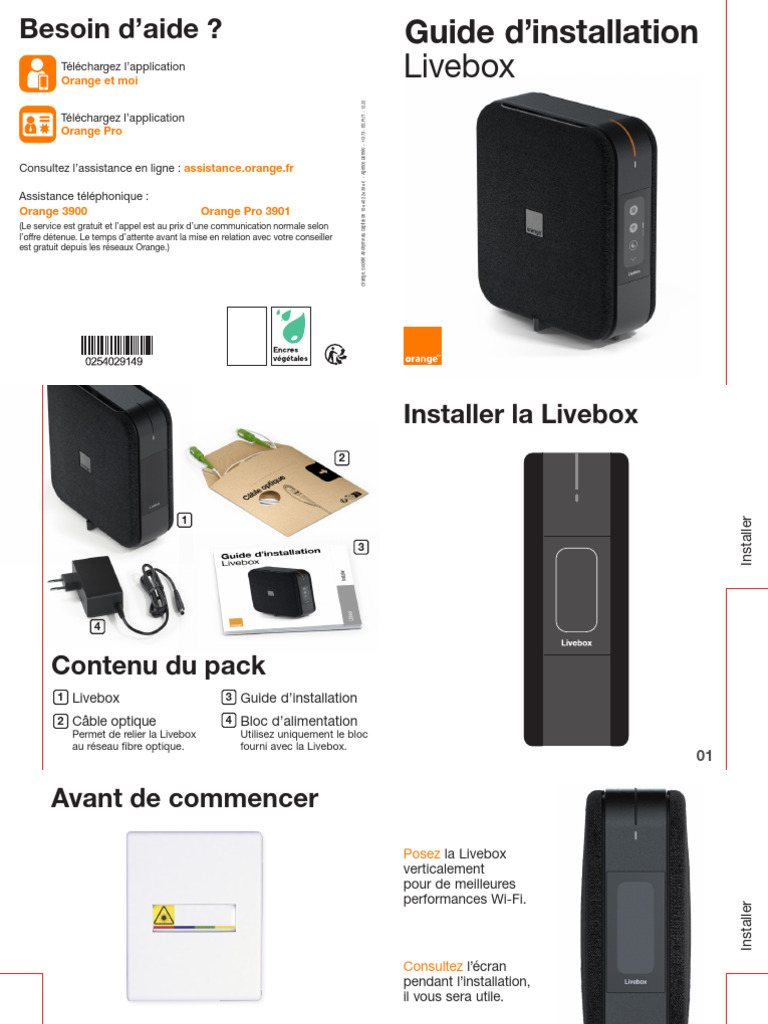Guide Installation Livebox 7 | PDF | Télécommunications | Informatique