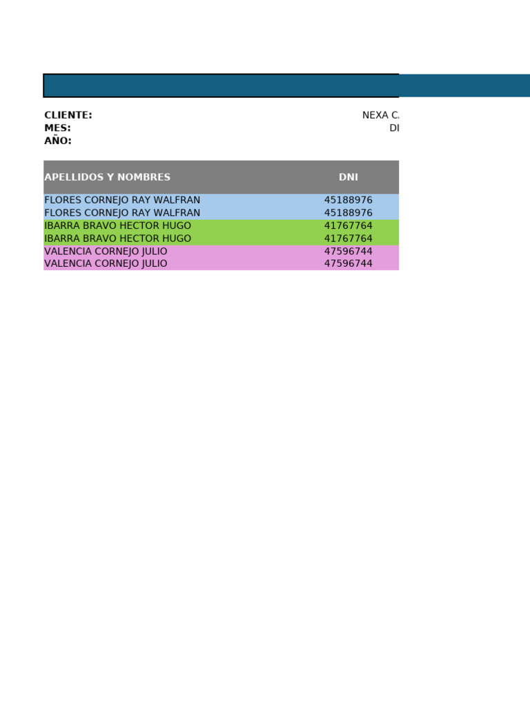Horas Extras Diciembre 2024 - Ume Nexa Cajamarquilla (1) | PDF