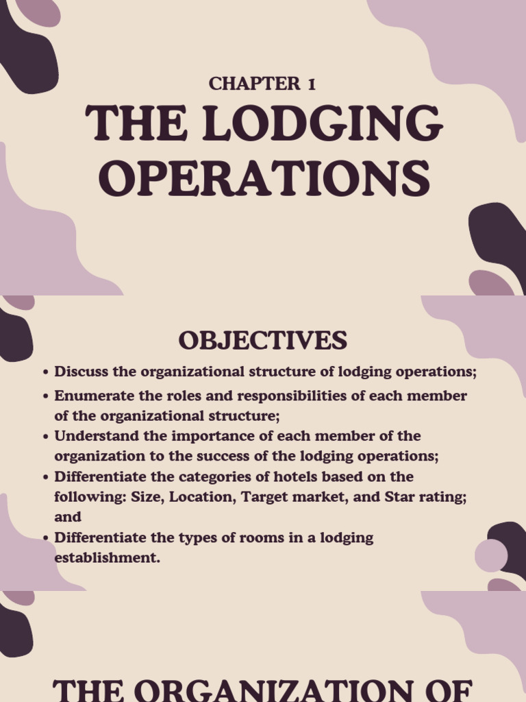 Chapter 1 Lodging Operations | PDF | Hotel | Resort