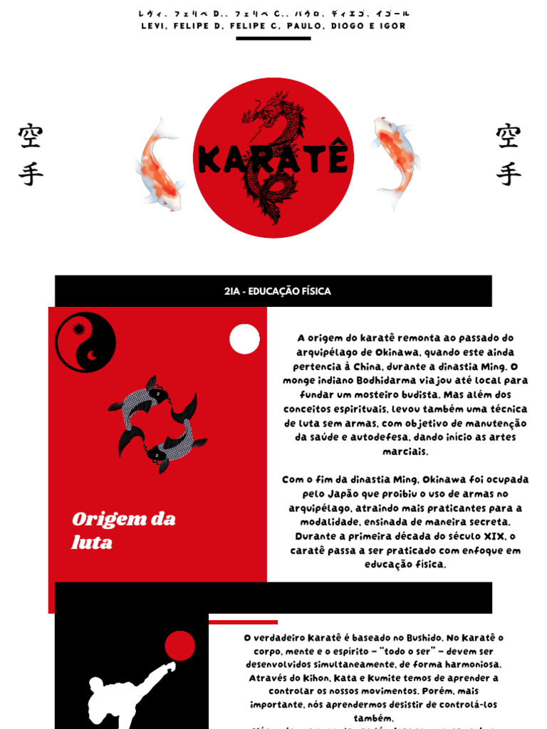 História e Regras do Karatê | PDF | Karatê | Artes marciais japonesas