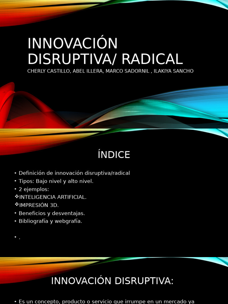 Innovación Disruptiva | PDF