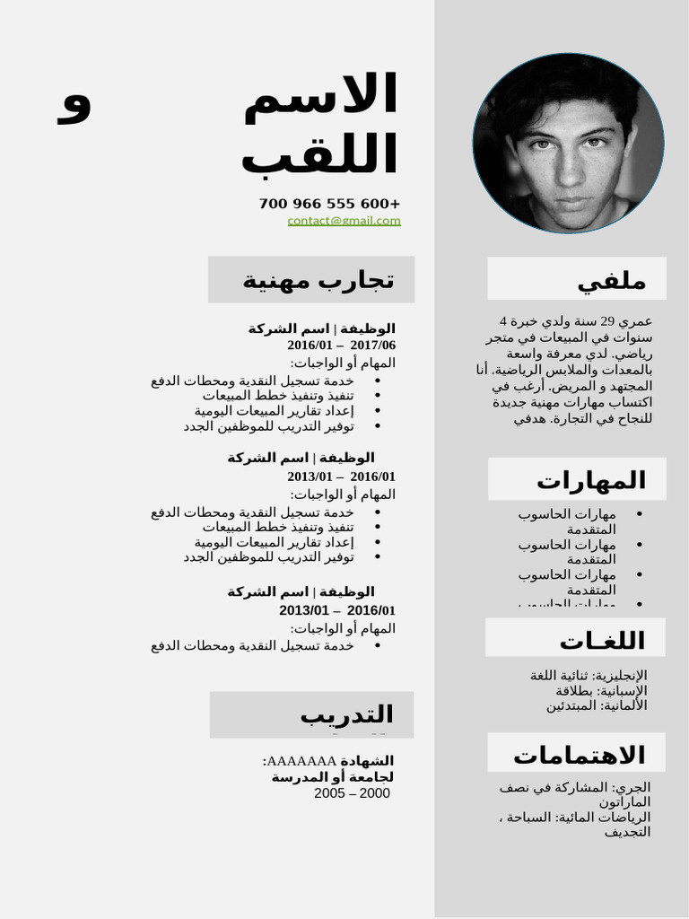 Arabic CV 04 | PDF