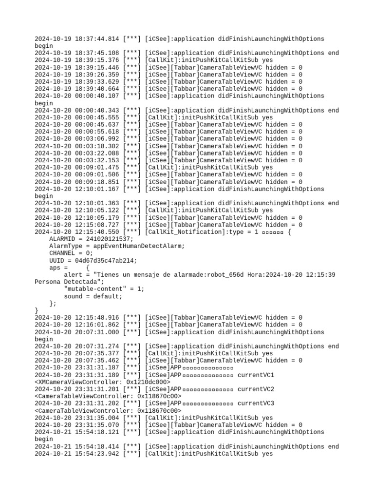 App Debug Log Pdf