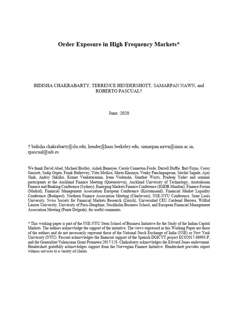 Hidden AT HFT | PDF | High Frequency Trading | Algorithmic Trading