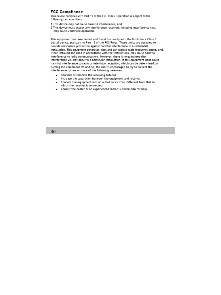 FCC Compliance | PDF