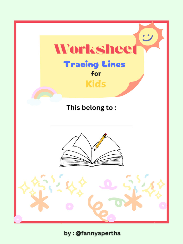 Produk Digital - Worksheet Menebalkan Garis by Fannyapertha | PDF