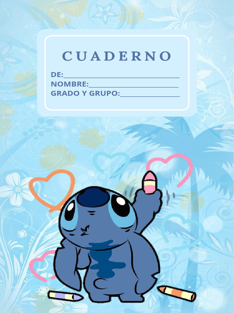 Stitch Etiquetas y Portadas | PDF