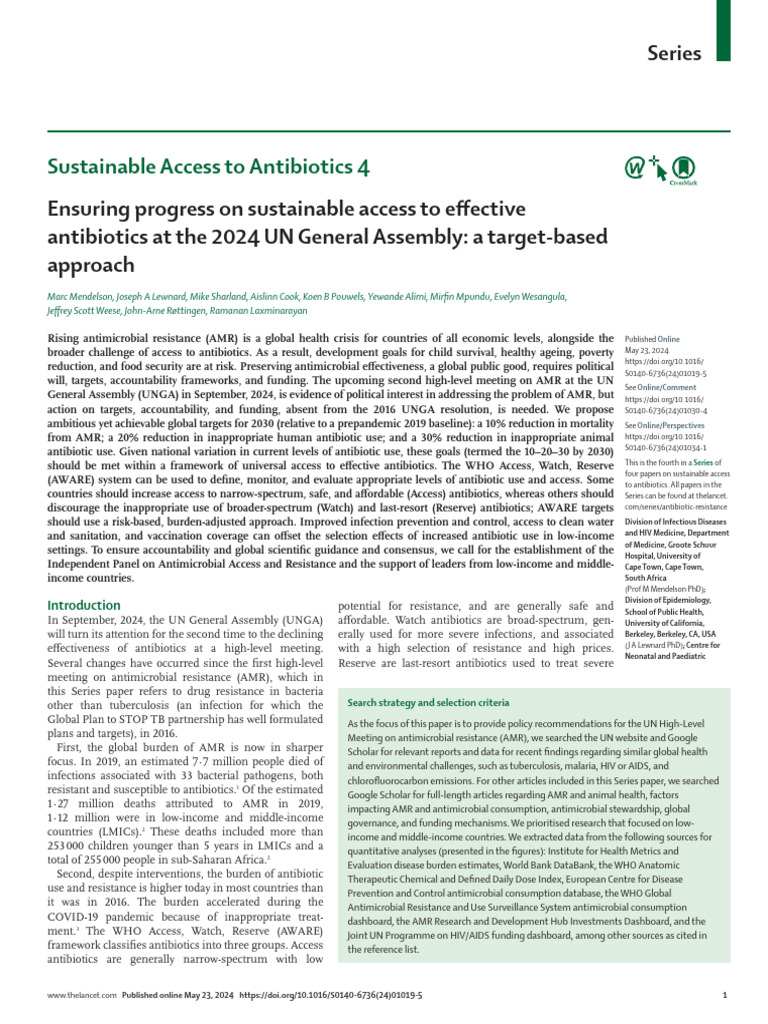 Paper 4-1 | PDF | Antimicrobial Resistance | Infection
