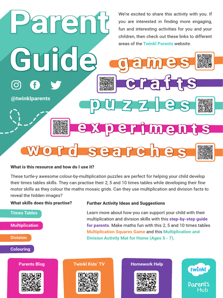 T Par 1726740193 Animal Themed 2 5 and 10 Times Tables Colour by ...