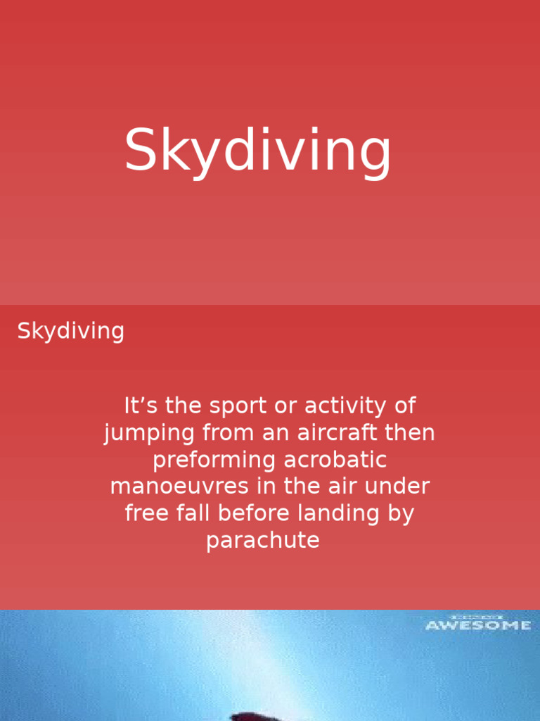 Physics of Skydiving Explained | PDF