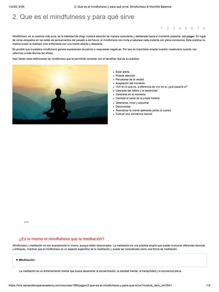 Mindfulness: Atención Plena y Beneficios | PDF | Atención plena ...