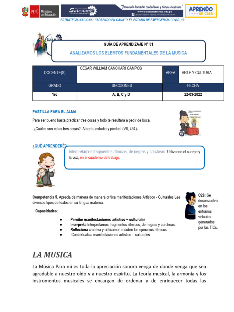 Sesion N°1-2 | PDF | Melodía | Armonía