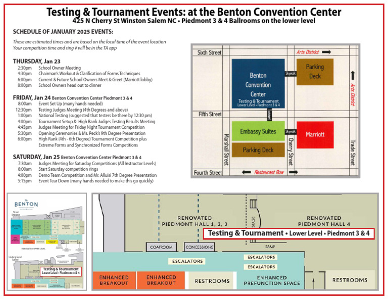 Benton Convention Center Lay Out For A Tournament | PDF