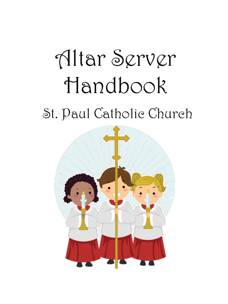 Altar Server Handbook 2024 | PDF | Eucharist | Mass (Liturgy)