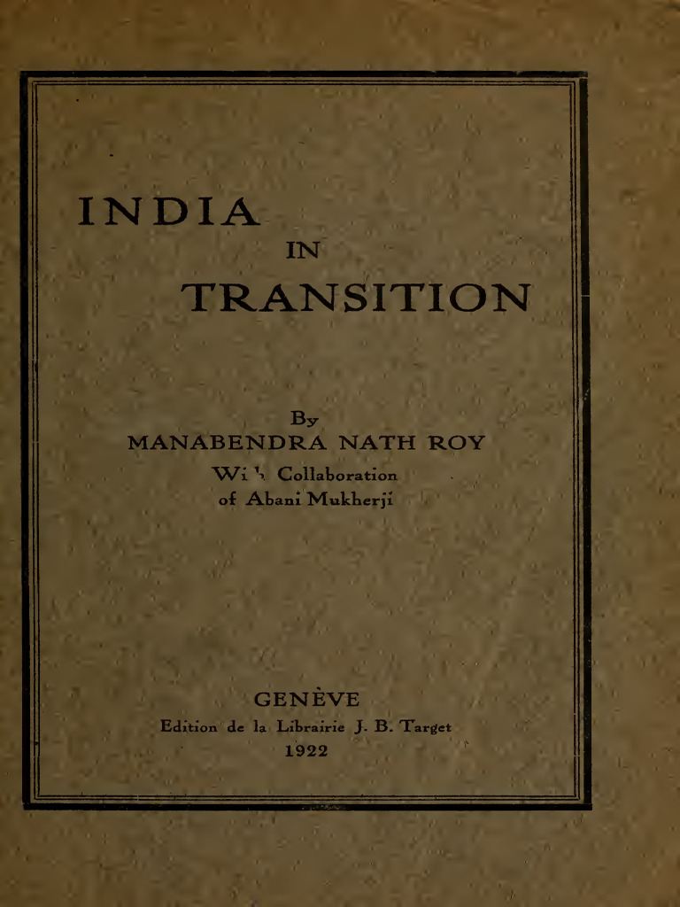 India in Transition | PDF