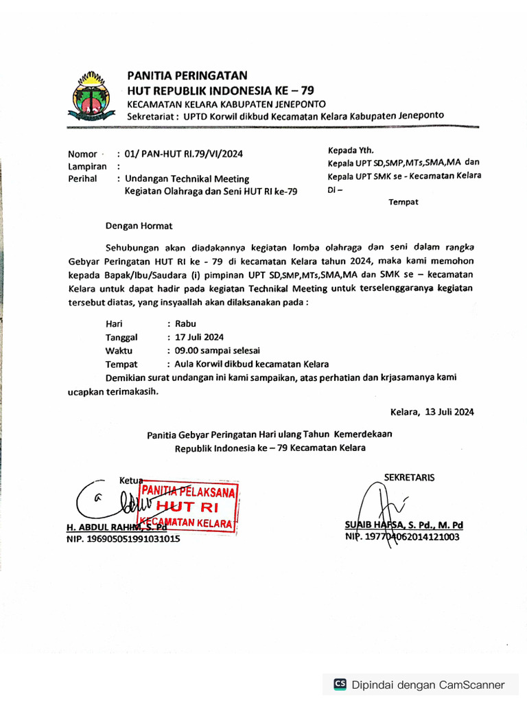 Undangan Meeting | PDF