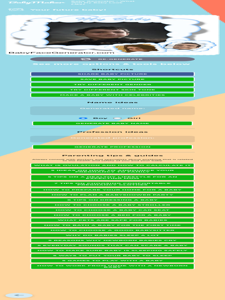 Baby Maker and Baby Face Generator Your Photo | PDF
