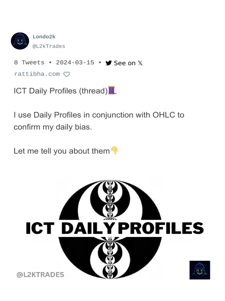 Ict Daily Profiles Thread? I Thread by L2ktrades Mar 15, 24 From | PDF